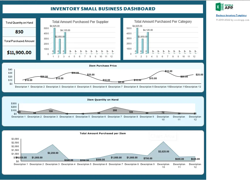 Small Business Inventory Templates - Excels App