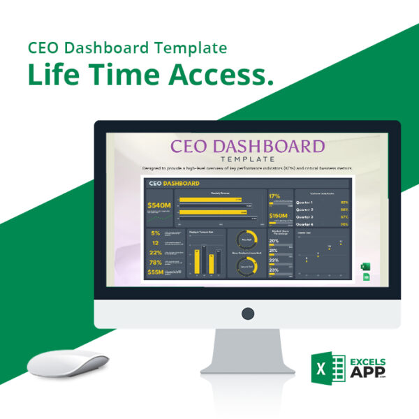CEO Dashboard Template - Excels App CEO Dashboard Template - Excels App