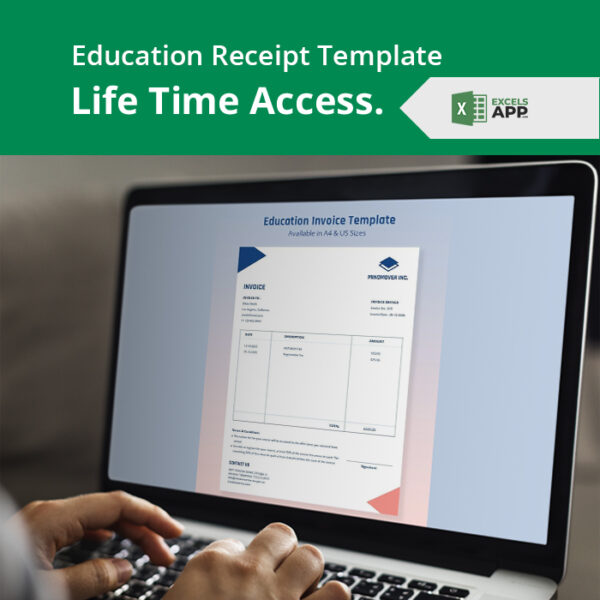 Education Receipt Template - Excels App
