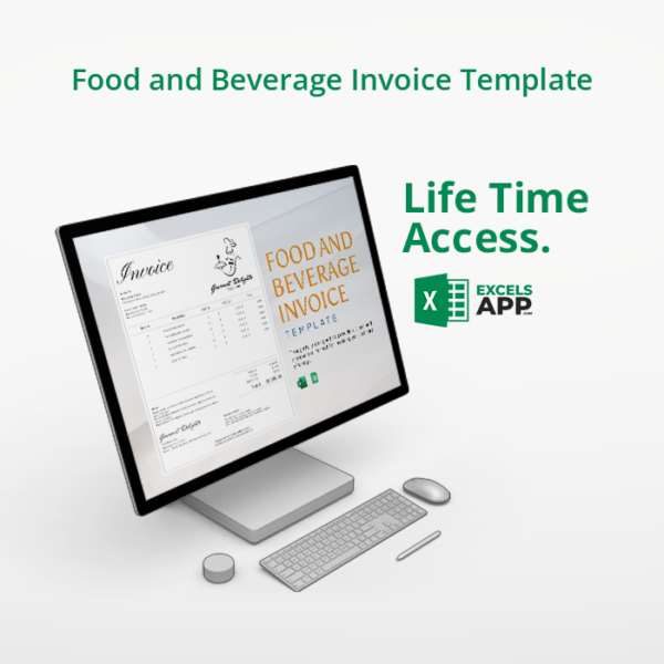 Food and Beverage Invoice Template - Excels App