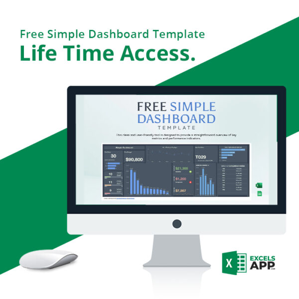 Free Simple Dashboard Template - Excels App