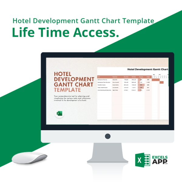 Hotel Development Gantt Chart Template - Excels App Hotel Development Gantt Chart Template - Excels App