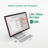 Hotel Laundry List Template - Excels App