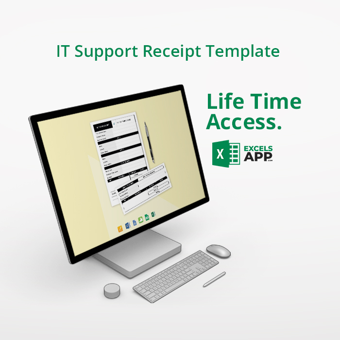 IT Support Receipt Template - Excels App