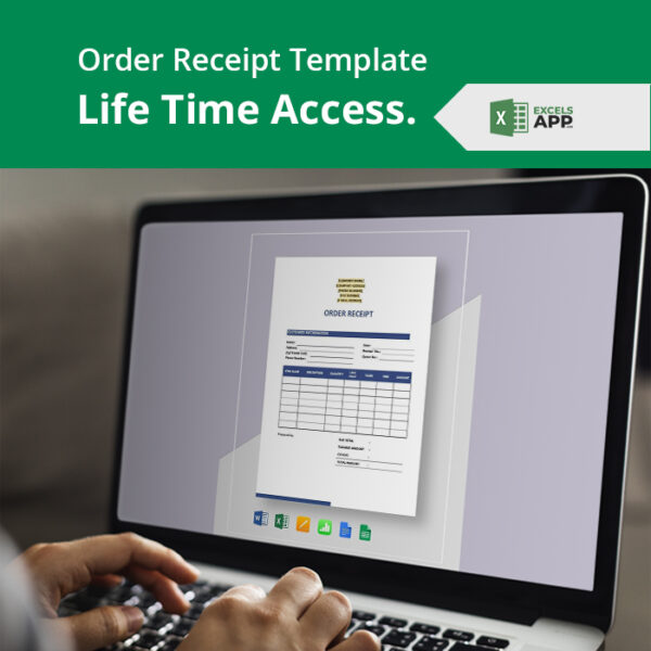 Order Receipt Template - Excels App