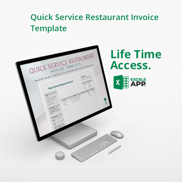Quick Service Restaurant Invoice Template - Excels App