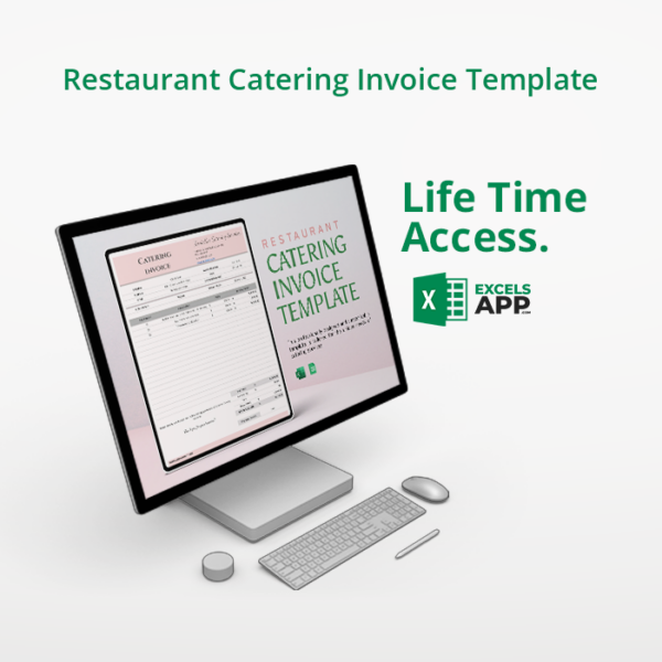 Restaurant Catering Invoice Template - Excels App