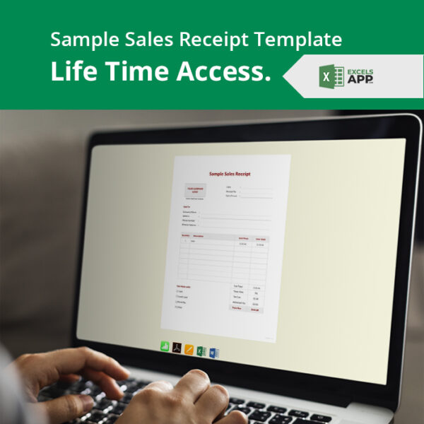 Sample Sales Receipt Template - Excels App