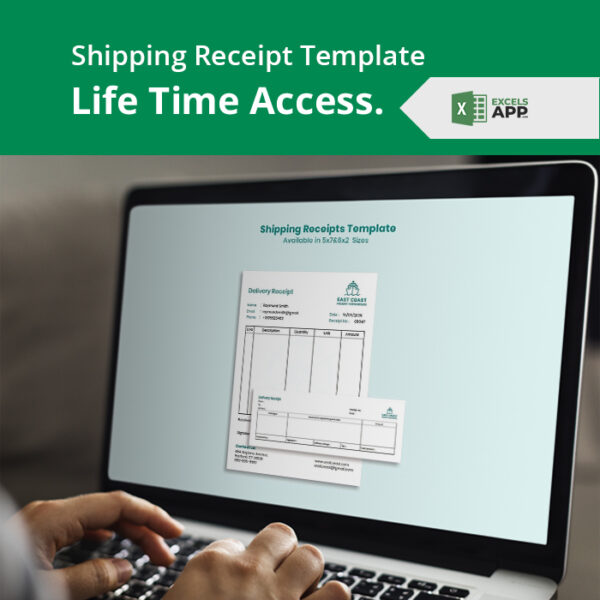 Shipping Receipt Template - Excels App