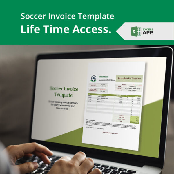 Soccer Invoice Template - Excels App