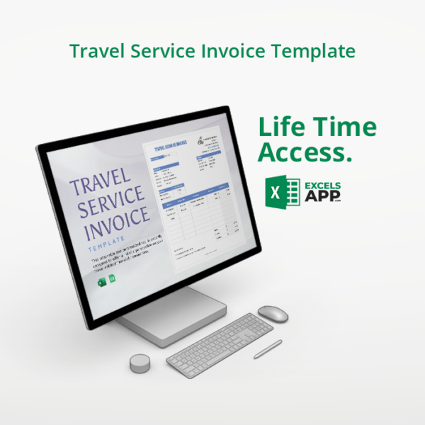 Travel Service Invoice Template - Excels App Travel Service Invoice Template - Excels App