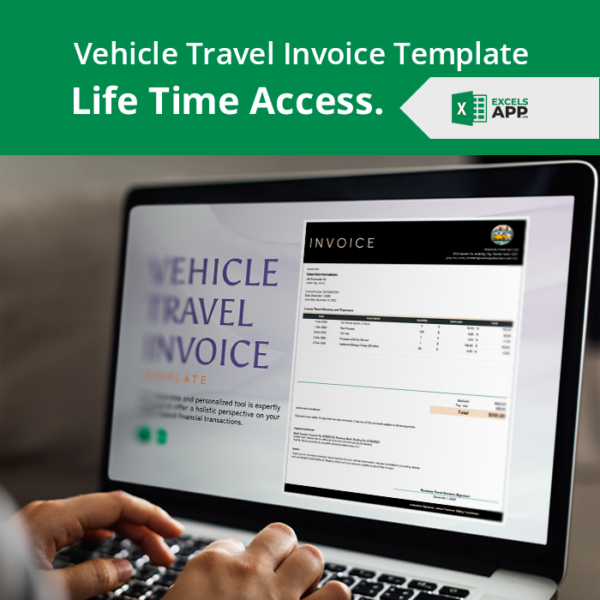 Vehicle Travel Invoice Template - Excels App Vehicle Travel Invoice Template - Excels App