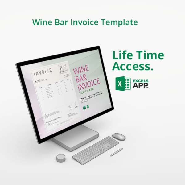 Wine Bar Invoice Template - Excels App